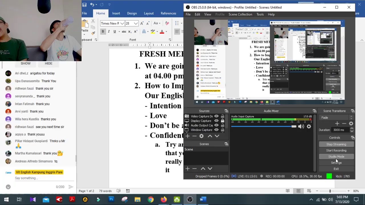 Live Streaming Vit English 1 July 2020 - YouTube