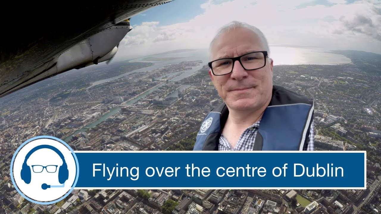 Flying over the centre of Dublin, Ireland - YouTube