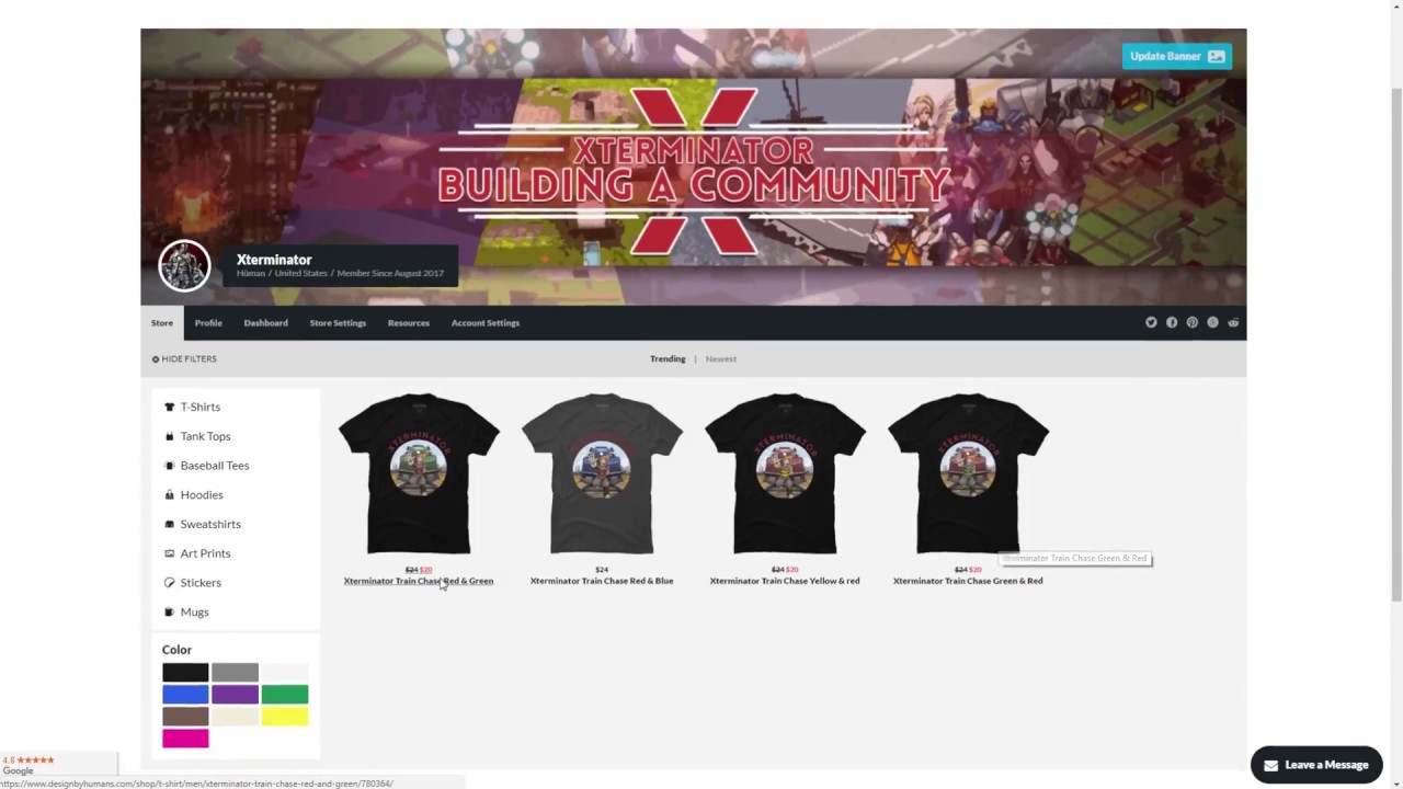 Merchandise Now on Design By Humans & ON SALE!! - YouTube
