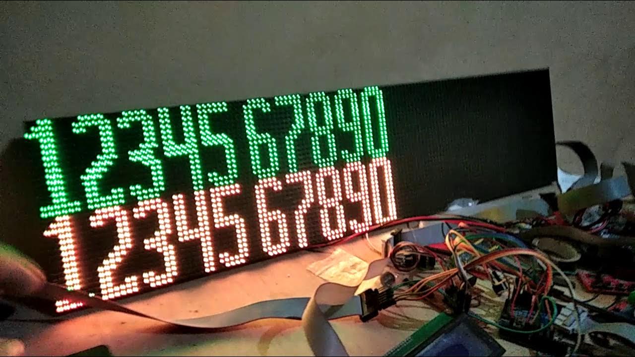 Dmd32 Base Dmd3 Using Esp32 And P475 Rg Led Panel 1x Playback Speed February 5 2021 Youtube