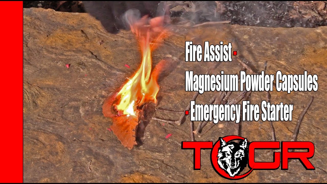 Bushcraft Fire in a Pill! - Fire Assist - Magnesium Powder Capsules ...