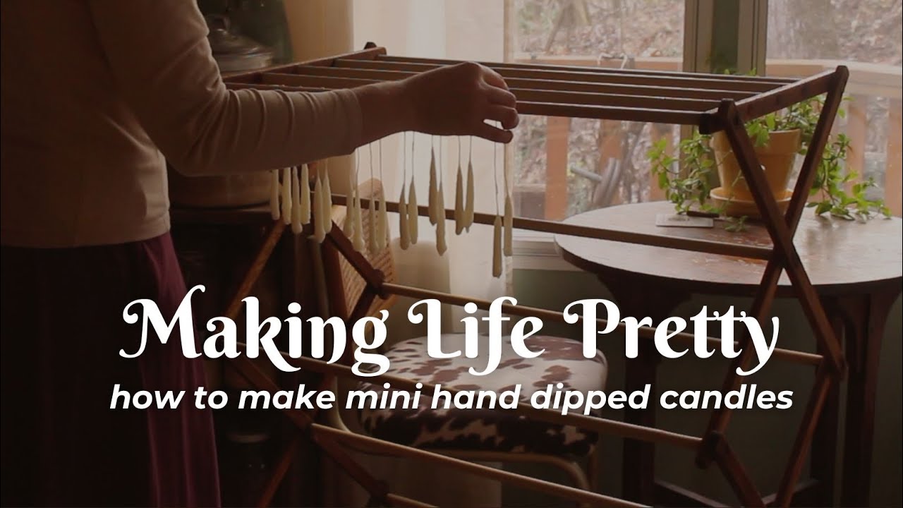 Mini Hand Dipped Candles | Making Pretty Things at Home - YouTube