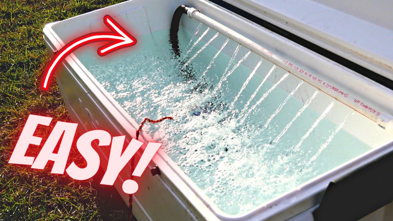 DIY LIVEWELL Easy! NO HOLES! - YouTube