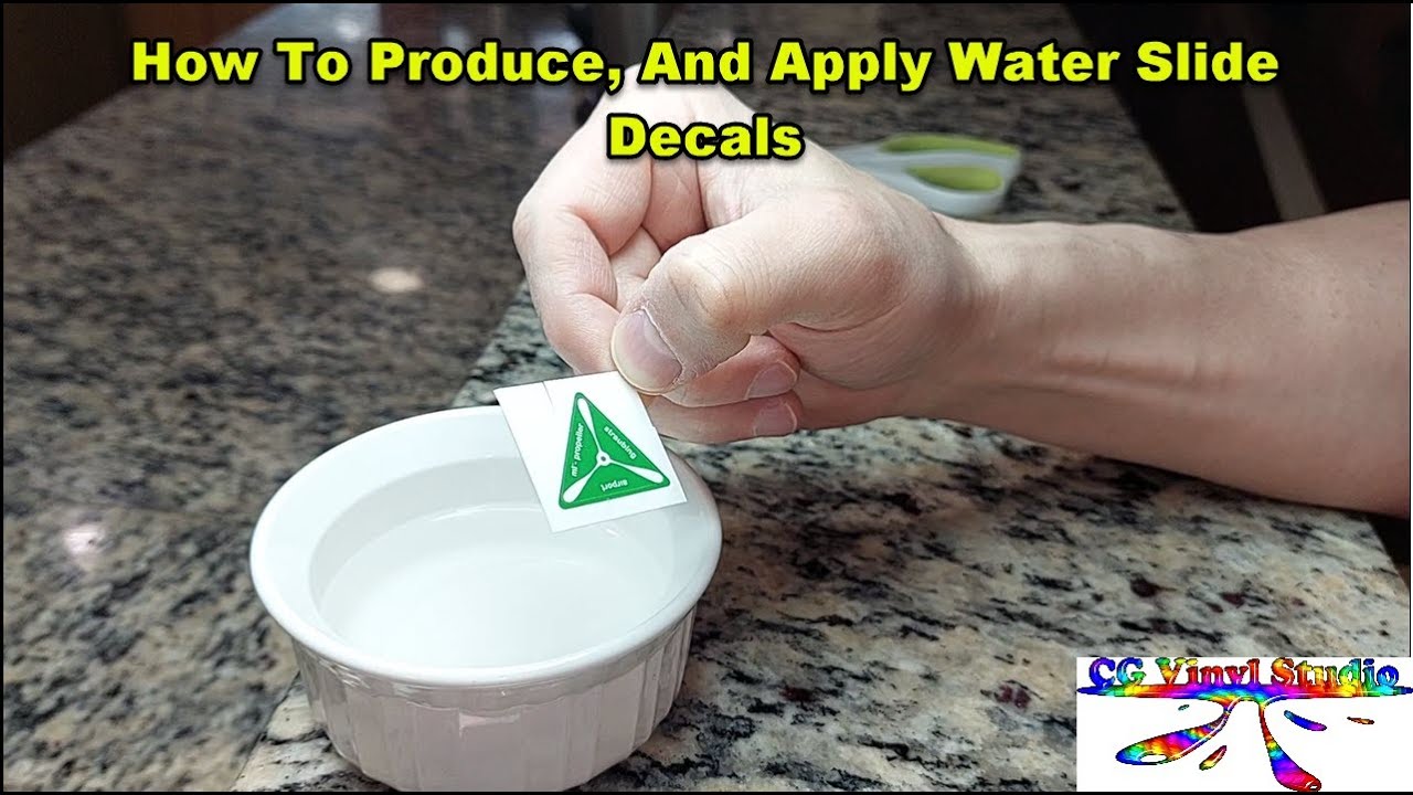 How To Produce And Apply Water Slide Decals.. - YouTube