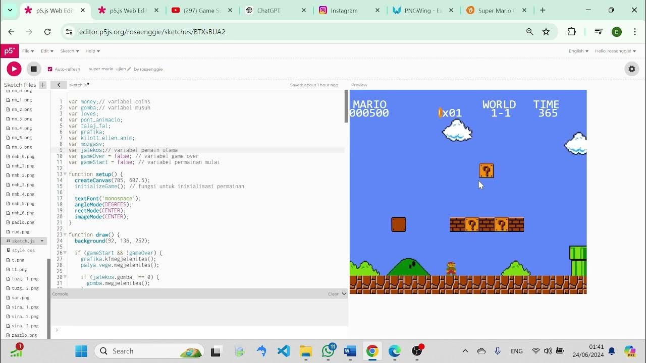 Hasil Running-Membuat animasi sederhana Ujian Grafika Komputer - YouTube