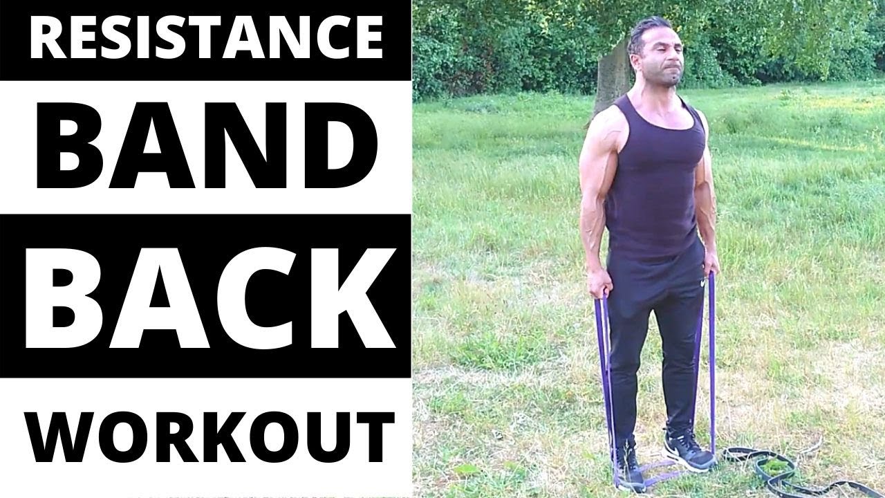 RESISTANCE BAND BACK WORKOUT | Banded BACK WORKOUT | Workout from ...