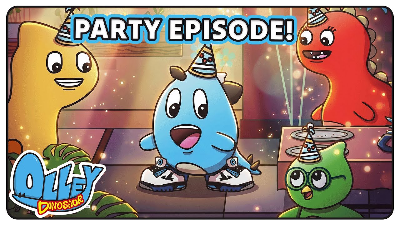 Big Birthday Surprise! 🎂 Olley Dinosaur | Kids Songs + Show - YouTube