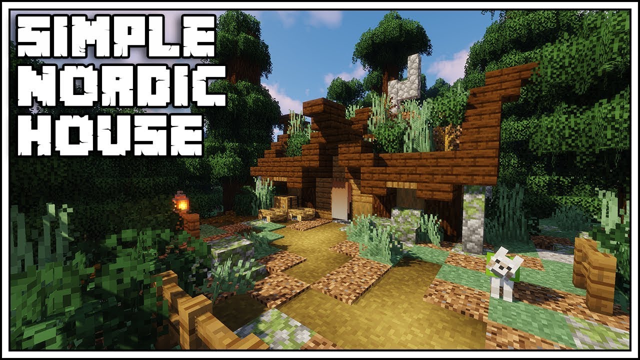 Simple Nordic House Tutorial [Minecraft 1.14] - YouTube