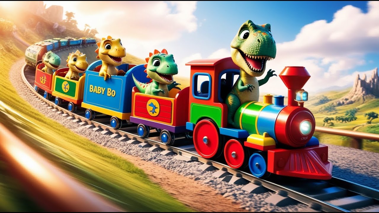 Choo Choo! All Aboard the Dinosaur Train! 🚂 | Fun Dinosaur Song for ...