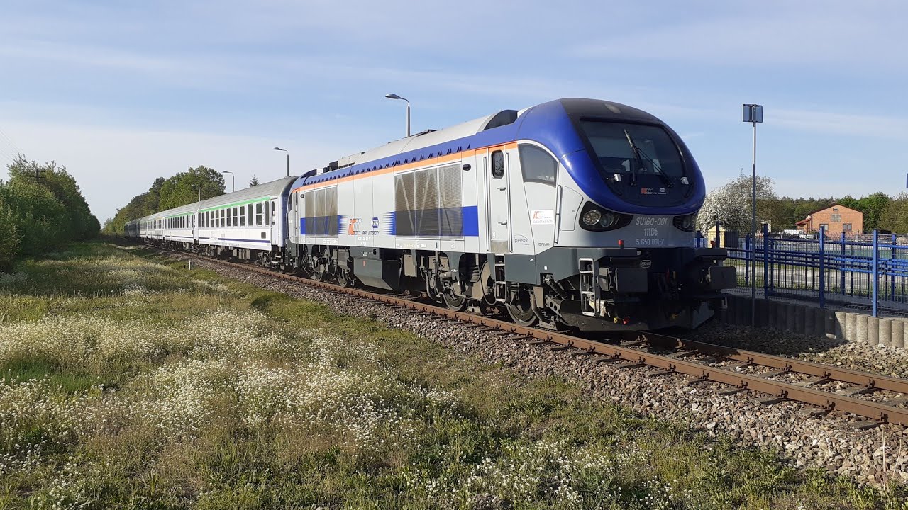 SU160-001 + TLK INKA z Lublina Głównego do Warszawy Wschodniej, mija p ...