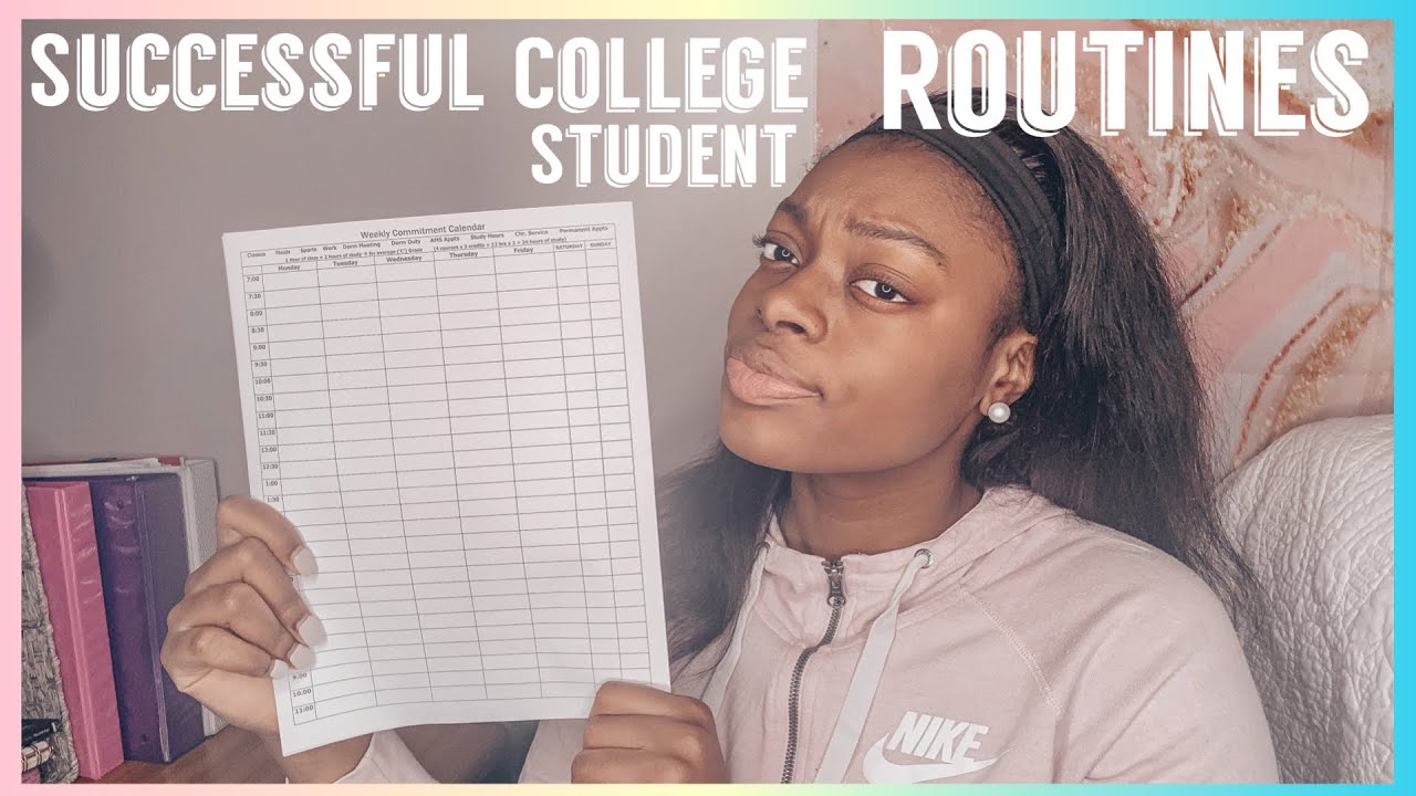 HOW TO BUILD A *SUCCESSFUL* ROUTINE IN COLLEGE | Building Routines as a ...