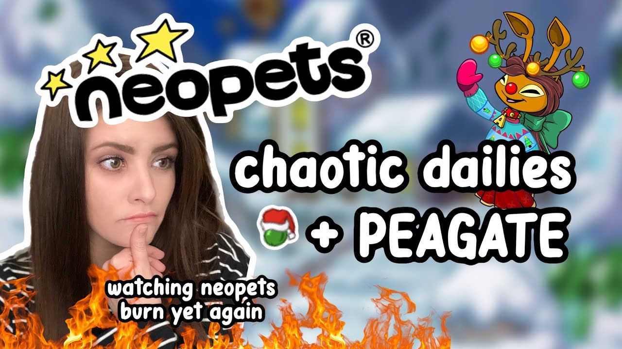 neopets dailies & not chill (discussing the INSANE pea drama) - YouTube