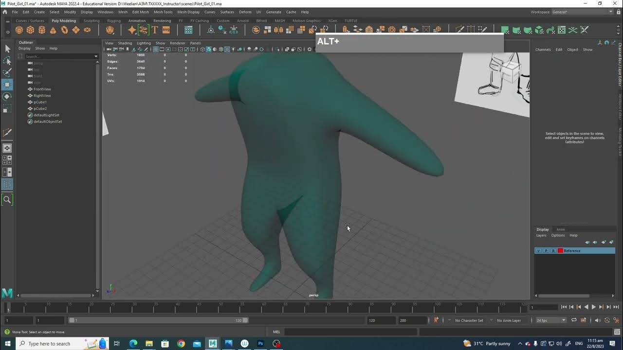 Character Creation and Blocking - Maya Polygon Modeling - YouTube