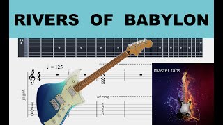 RIVERS OF BABYLON |#boneym.#|Guitar Tab| #Mastertabs# ...