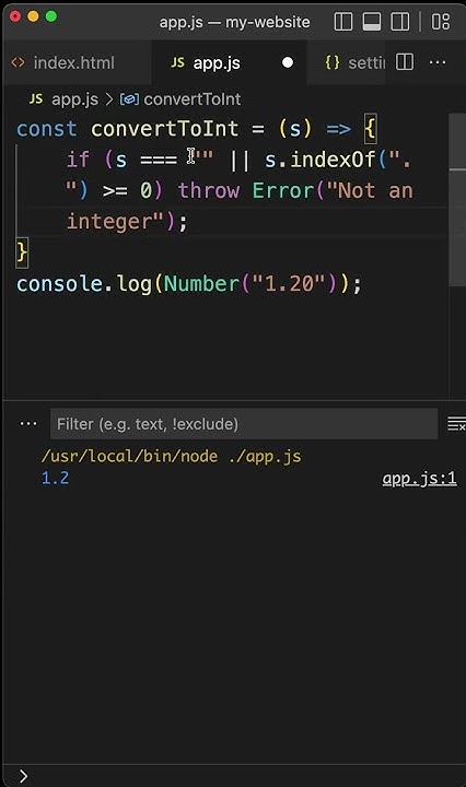 JavaScript Convert String To Int With Edge Cases #javascript #string #integer #convert - YouTube