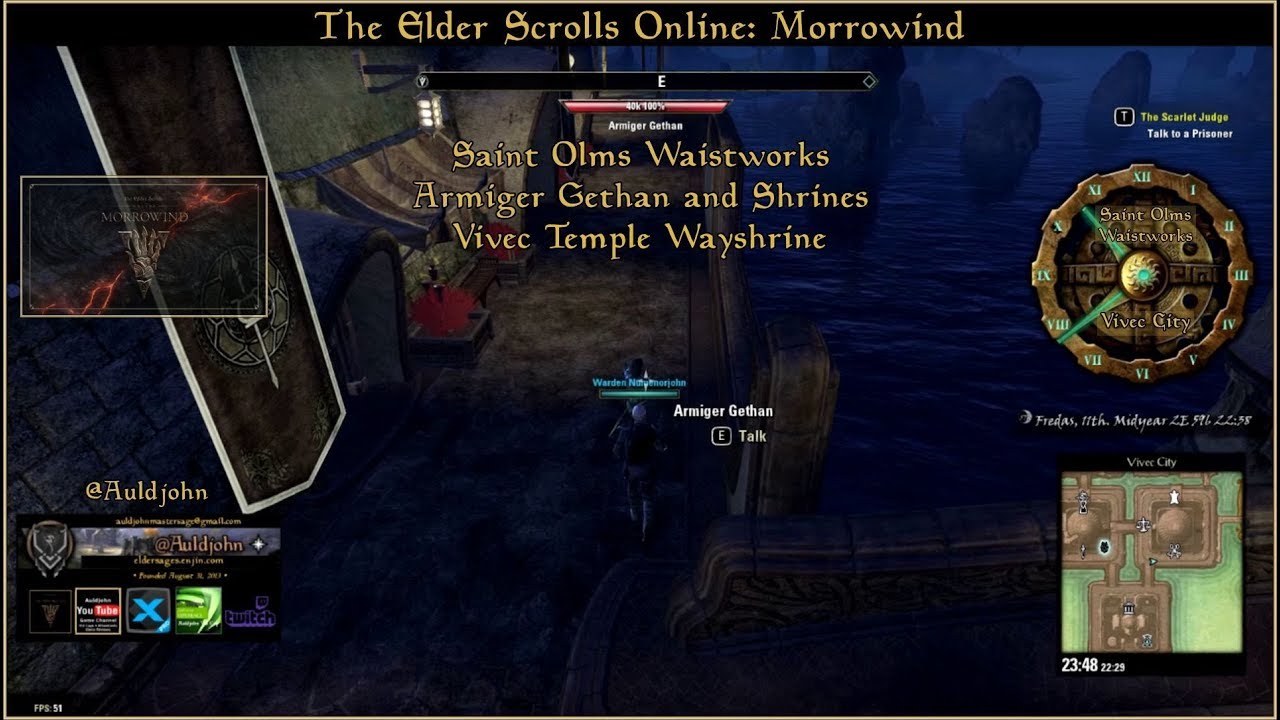 ESO Morrowind Vivec City - Armiger Gethan Respec Shrines Vivec Temple ...