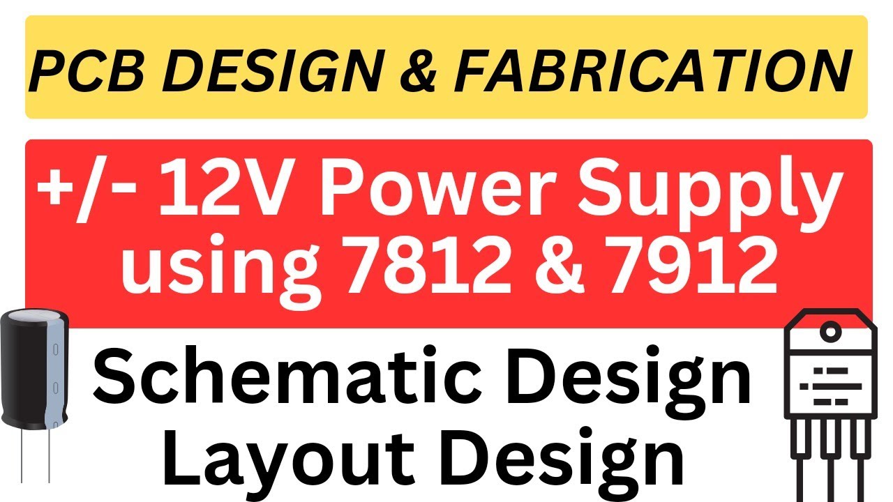 PCB design of +/-12V power supply |PCB Layout Design|Schematic design ...