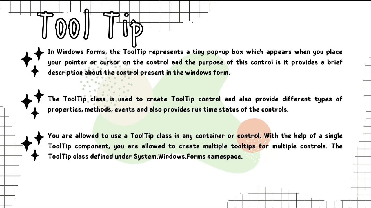 Tooltip C Windows Forms Controls Youtube