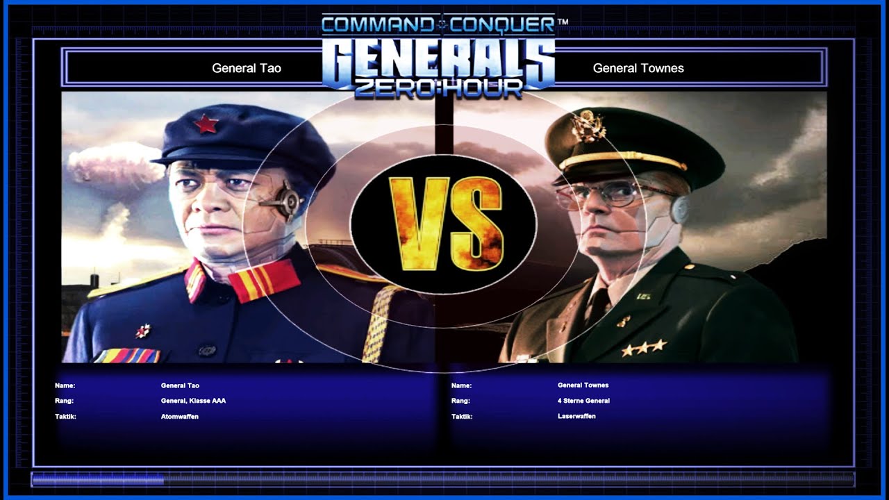 🪖 C&C Generals | Gen. Tao vs. Gen. Townes | Zero Hour Gameplay | Twitch ...