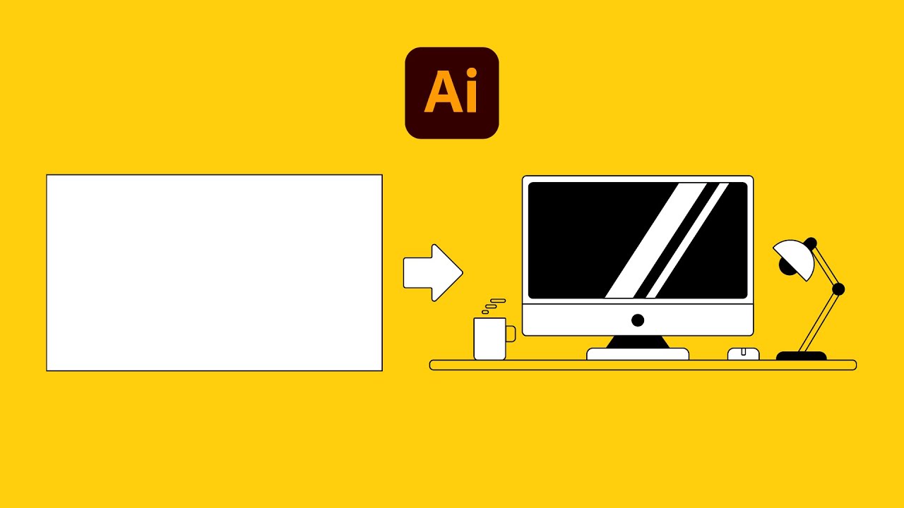 Adobe Illustrator for Beginners | How to use Rectangle Tool | Step By ...