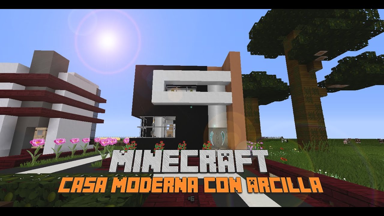 MINECRAFT | Como hacer una moderna de arcilla 10x10 | Casa 6 ...