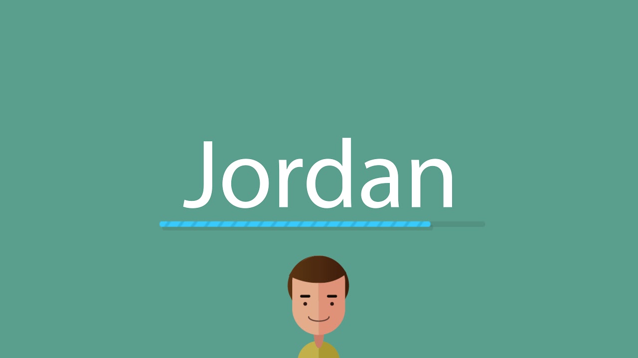 How to say Jordan - YouTube