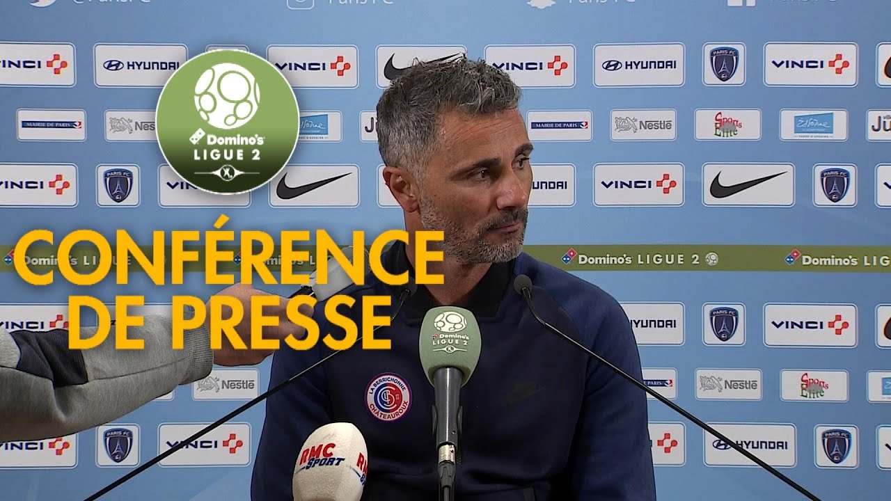 Conférence de presse Paris FC - Châteauroux ( 0-0 ) / 2018-19 - YouTube