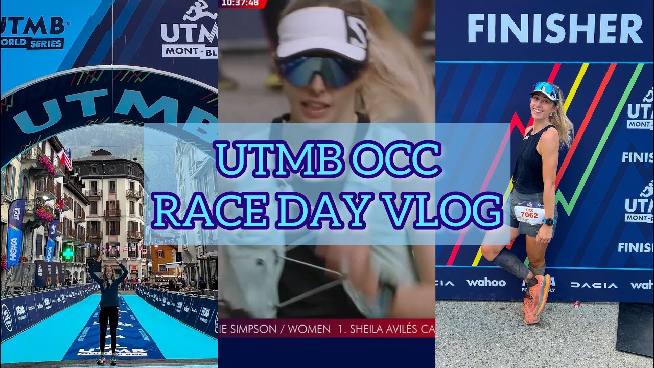 UTMB OCC RACE DAY VLOG | Run 56km from Switzerland to France with me ...