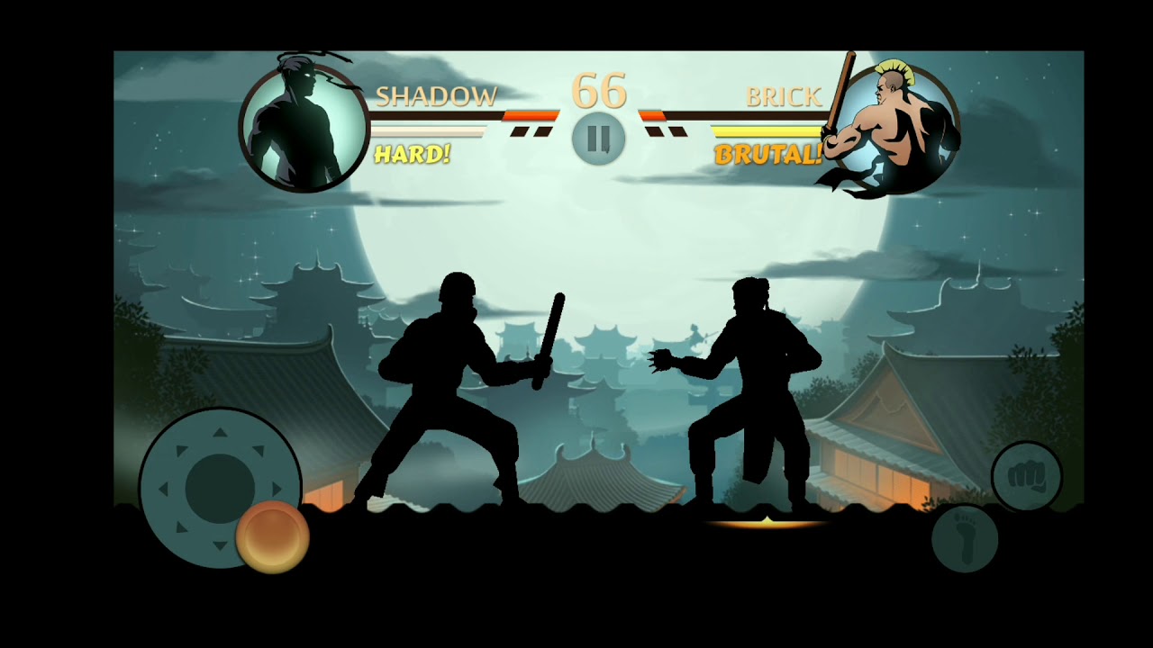 Shadow fight 2 defeating (brick) - YouTube