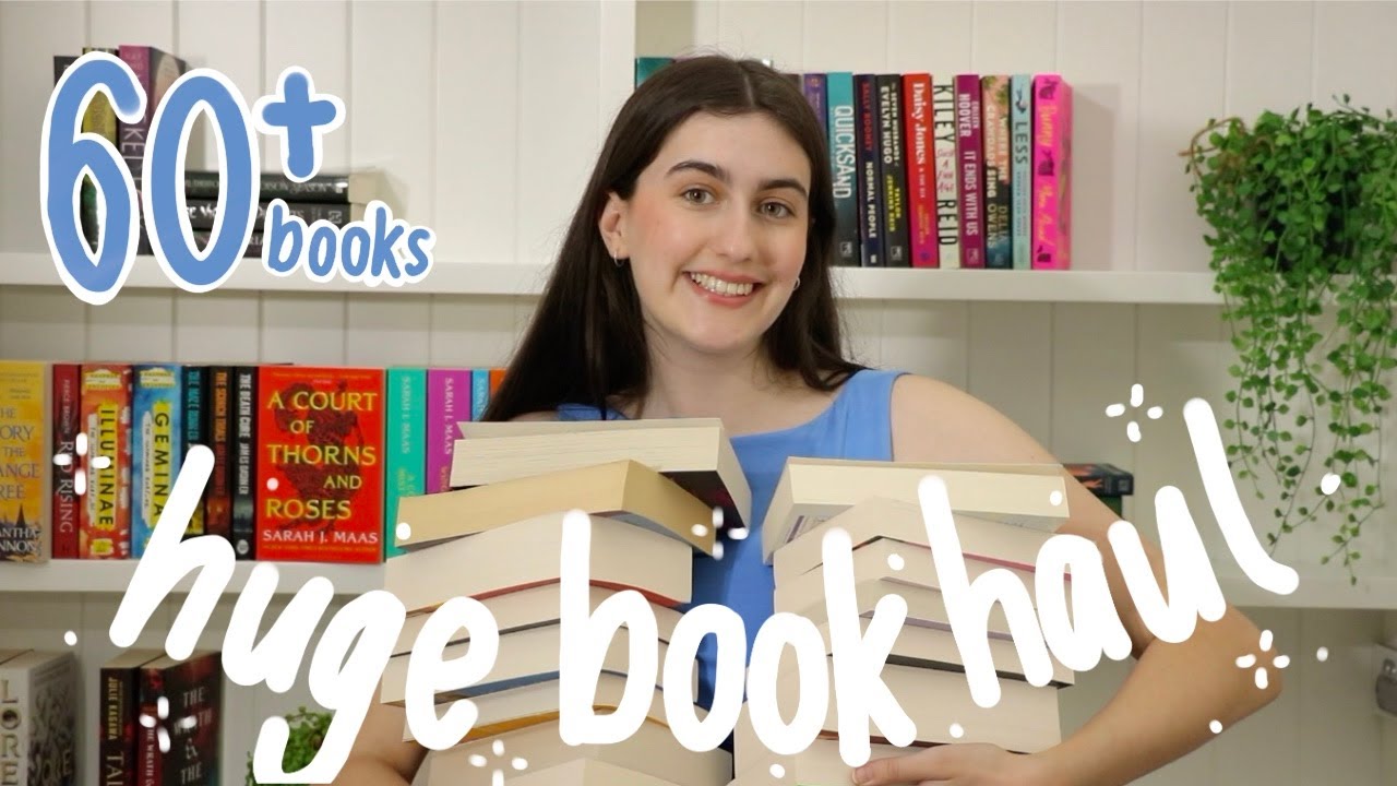 HUGE BOOK HAUL | over 60 books! - YouTube