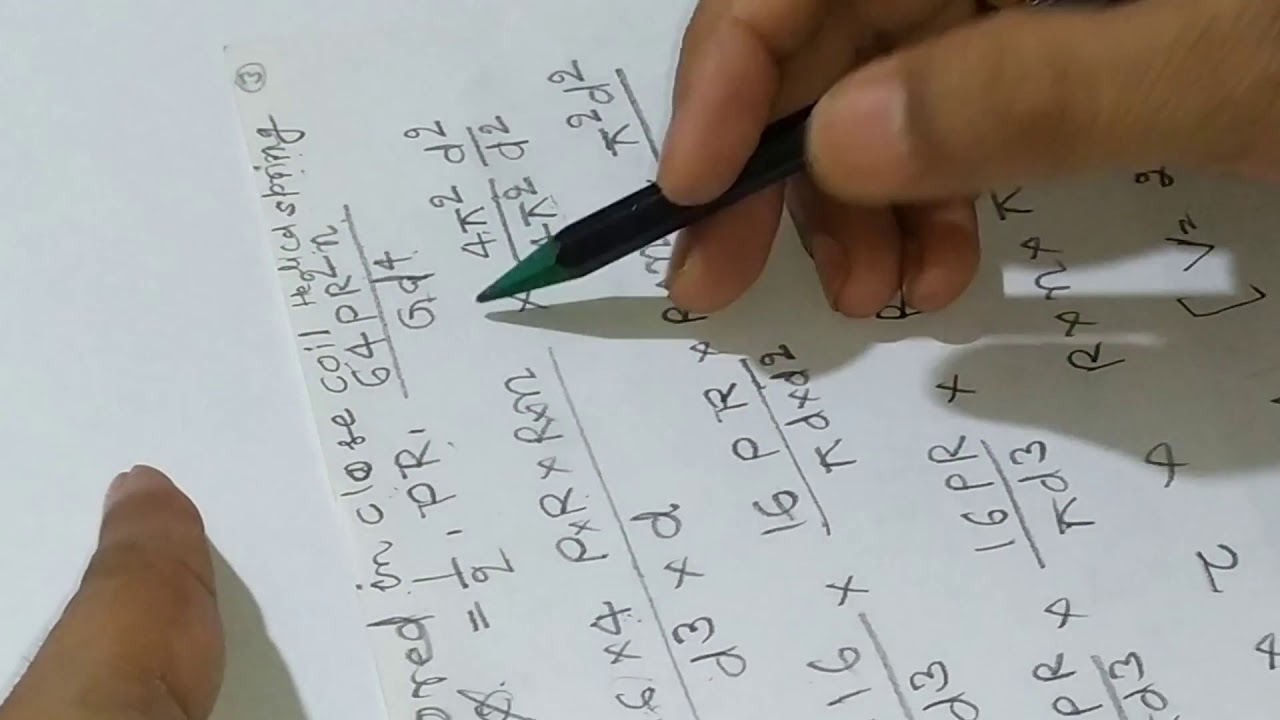 Strain energy stored in helical spring expression/formula /GATE - YouTube