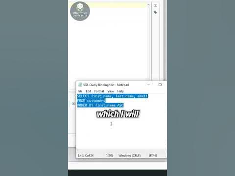 SQL Query Binding: Free Lesson in Inductive University 🎓 - YouTube