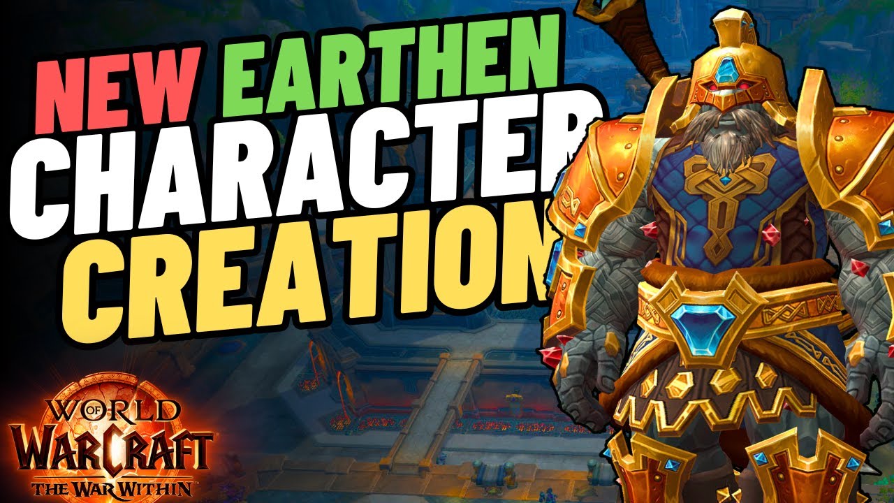 New Earthen Allied Race Character Creation | The War Within Beta ...