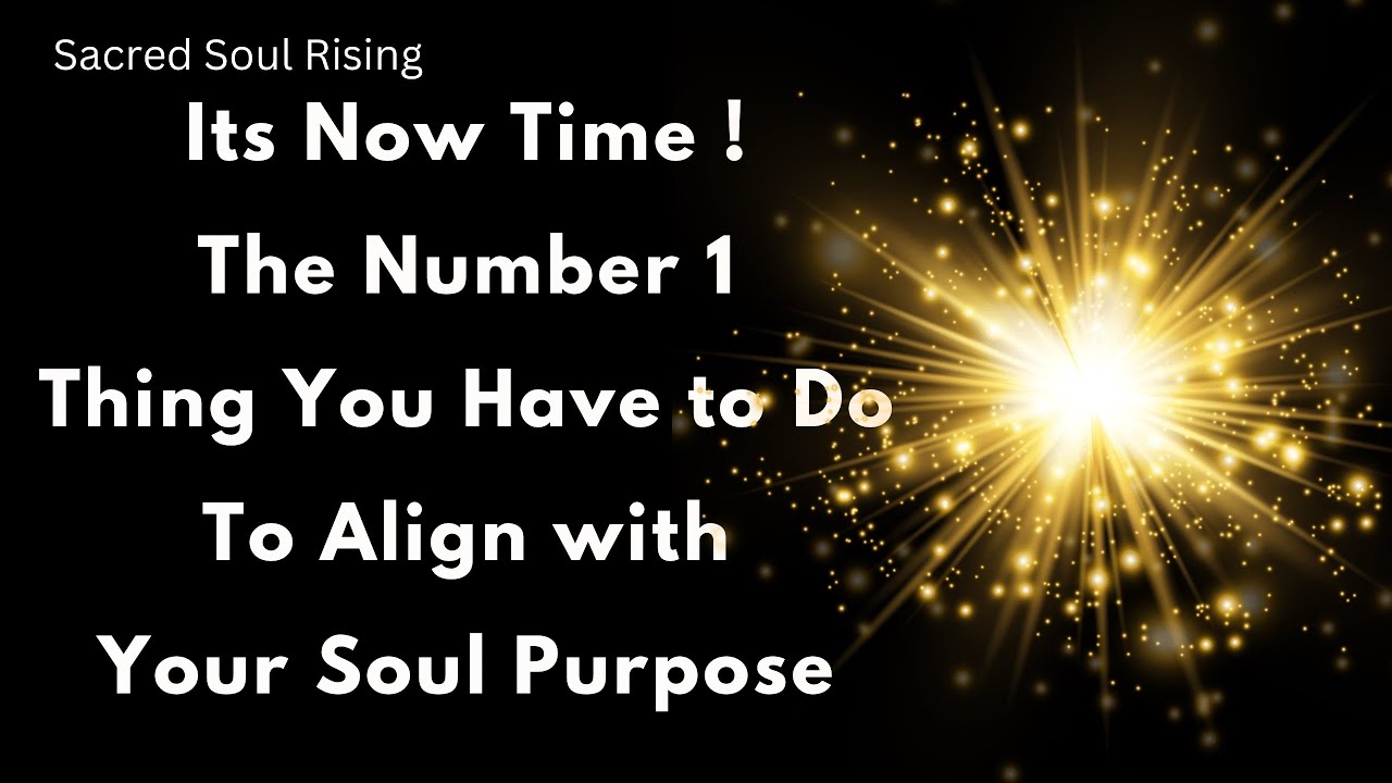 The Number 1 Thing to do to Align with Soul Purpose - When You Do this ...