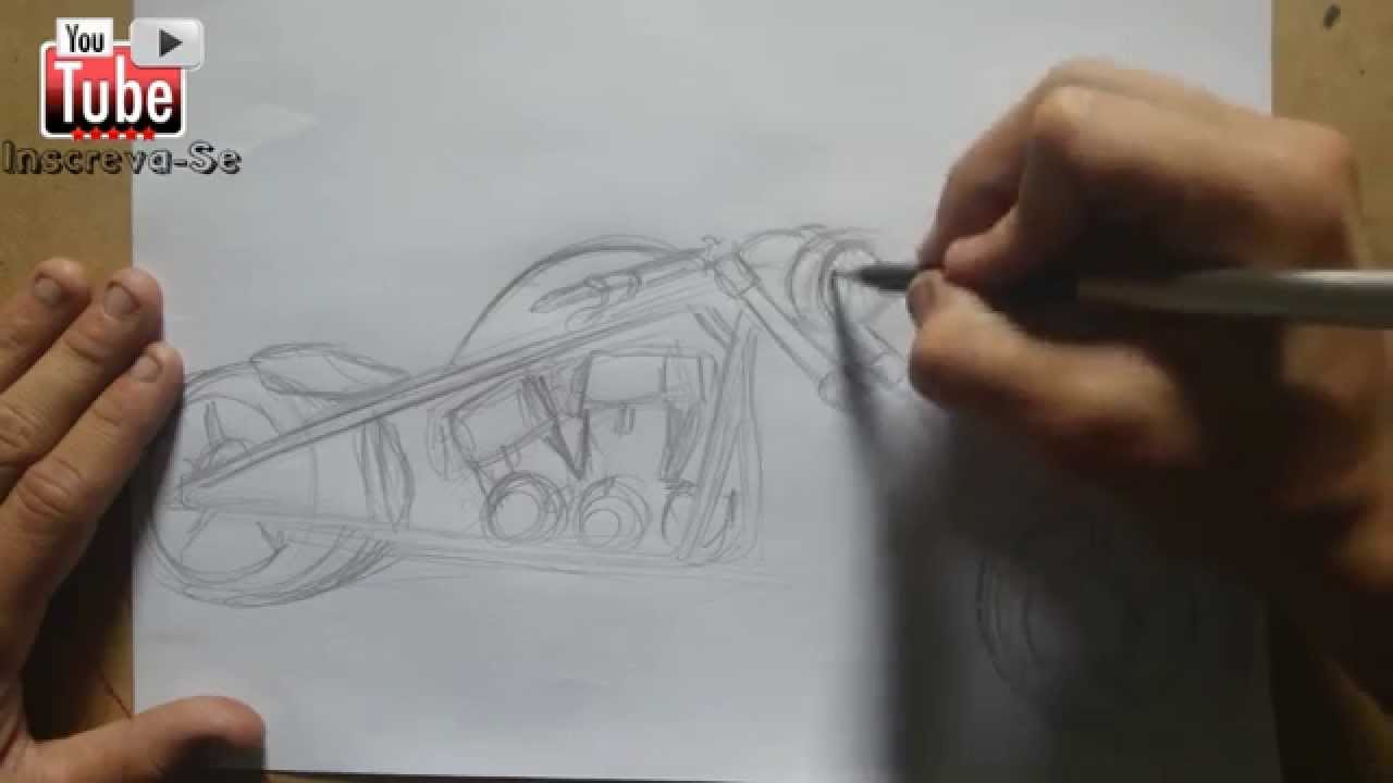 Desenhos A Lapis De Harley Davidson Harley Davidson Motocicleta