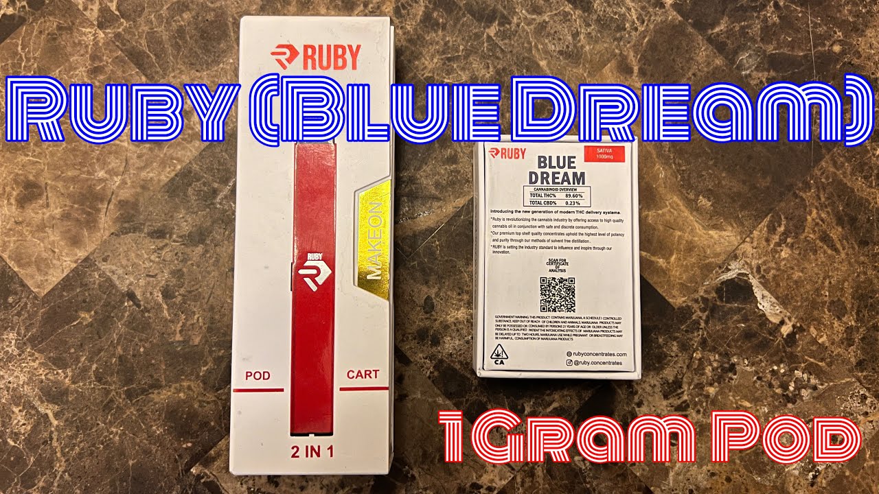 Ruby (Blue Dream) 1000mg Pod - YouTube