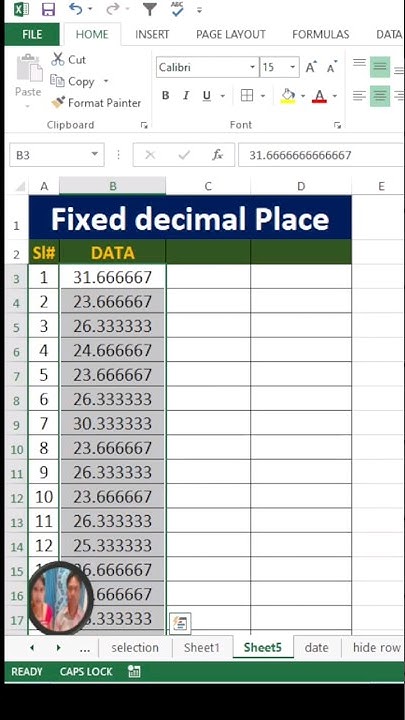 fixed digit after decimal in excel#shorts #excelshortsvideo #excel - YouTube