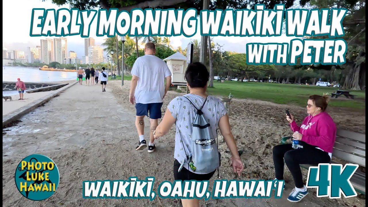 Early Waikiki Walk with Peter February 5, 2023 Oahu Hawaii ホノルルハワイ ...