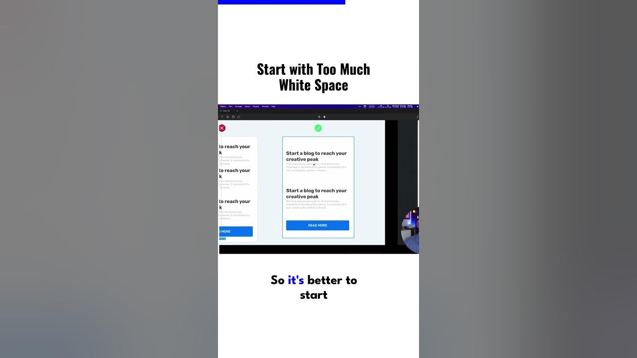 Start with too much white space 🤯 - YouTube