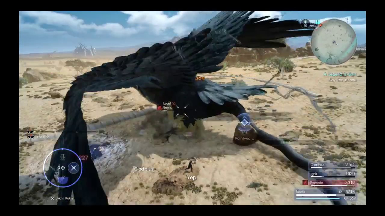 FINAL FANTASY XV - Bennu fight - YouTube