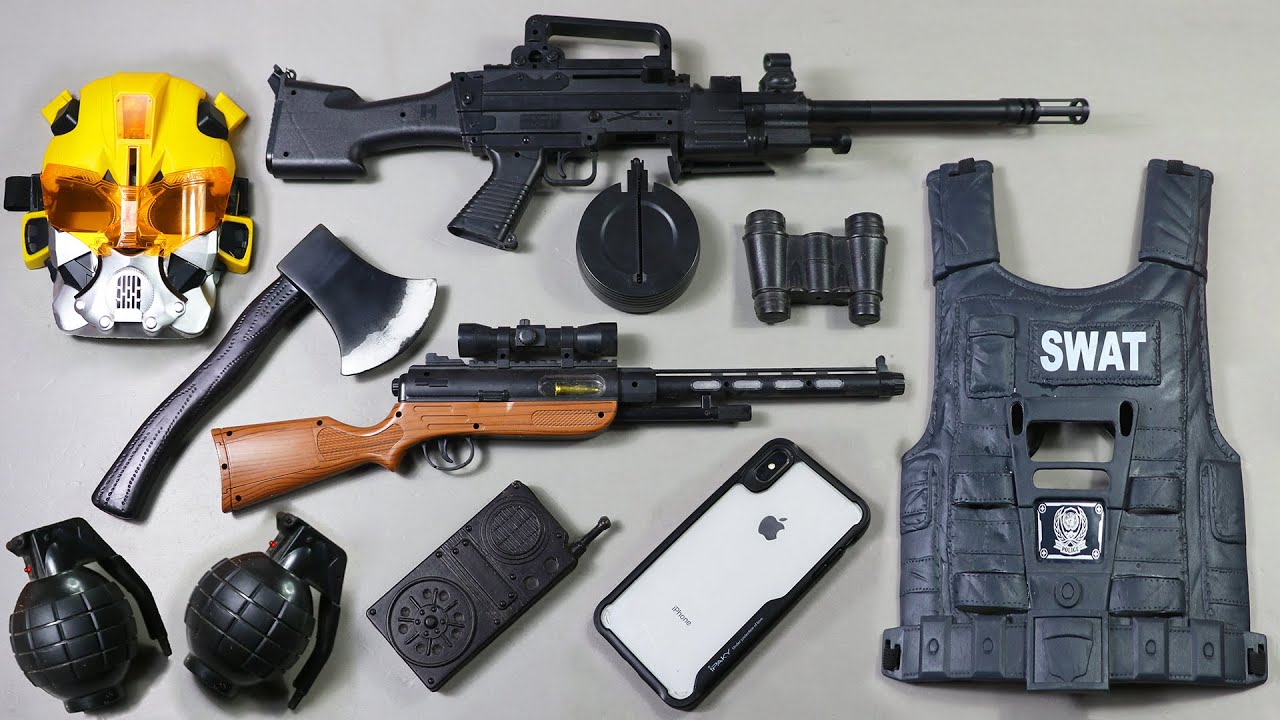 New M-249 machine gun | Talking Mask And SWAT Vest With Apple iPhone XS ...