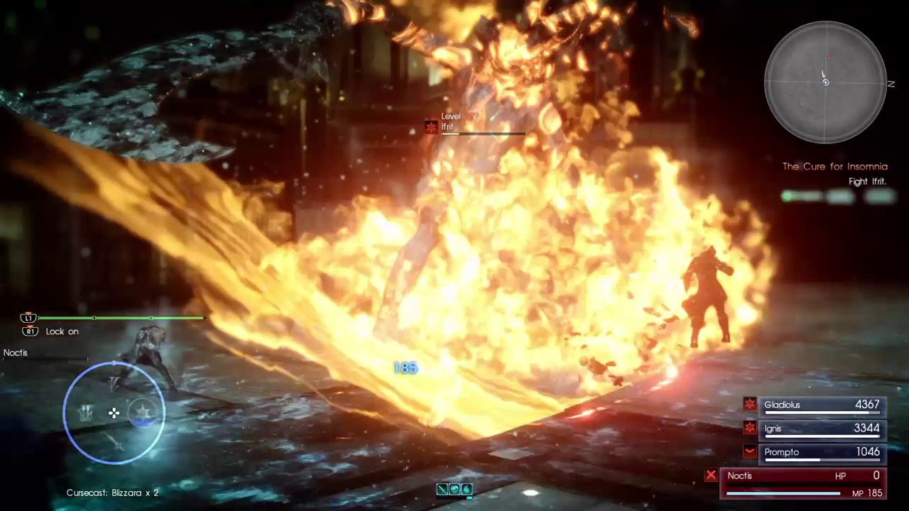 FINAL FANTASY XV Killing Satan - YouTube