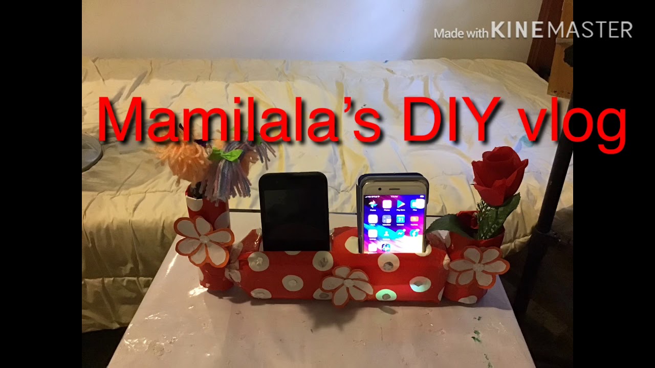 cellphone holder craft DIY - YouTube