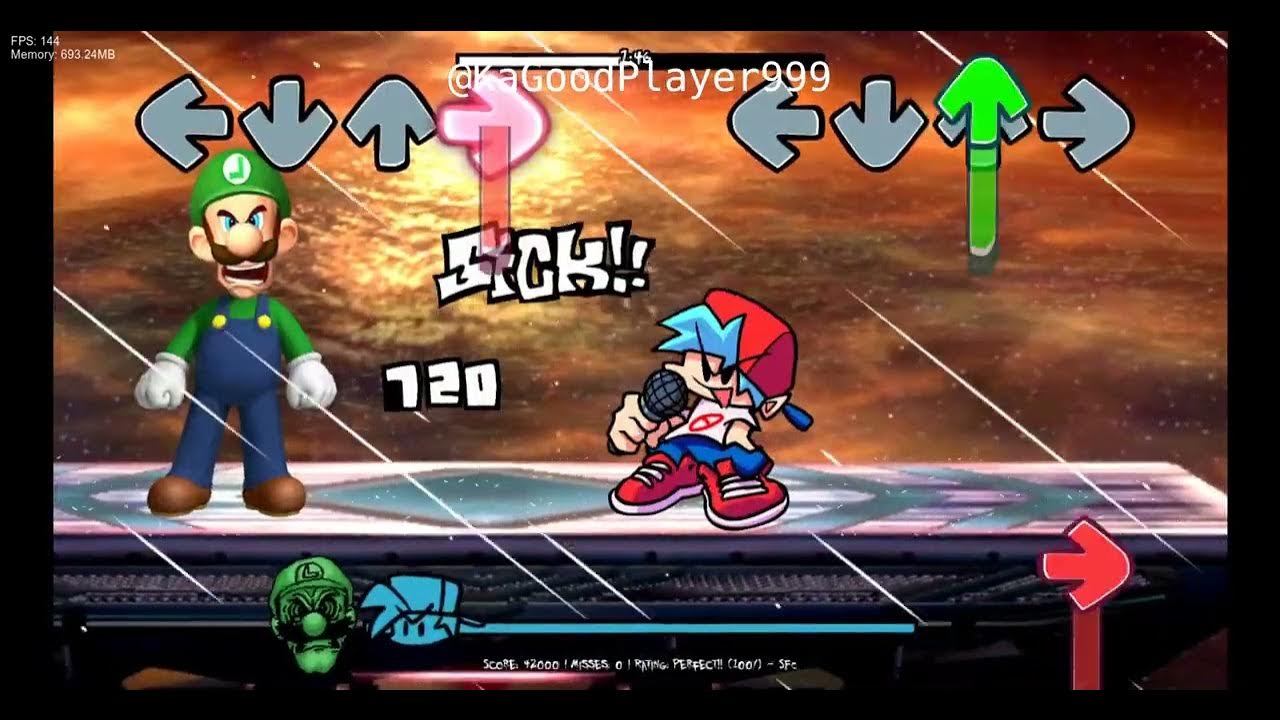 FNF': Vs Angry Luigi - THISSUCKSASS [Ghost Tapping - OFF] (SickFullCombo, 100% accuracy) - YouTube