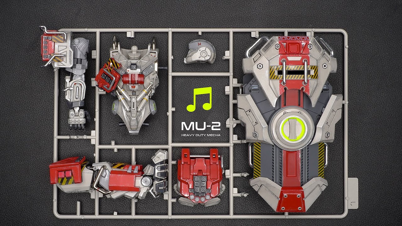 ♪Build: MU-2 Heavy Duty Mecha | White Shark | Satisfying beat building ...