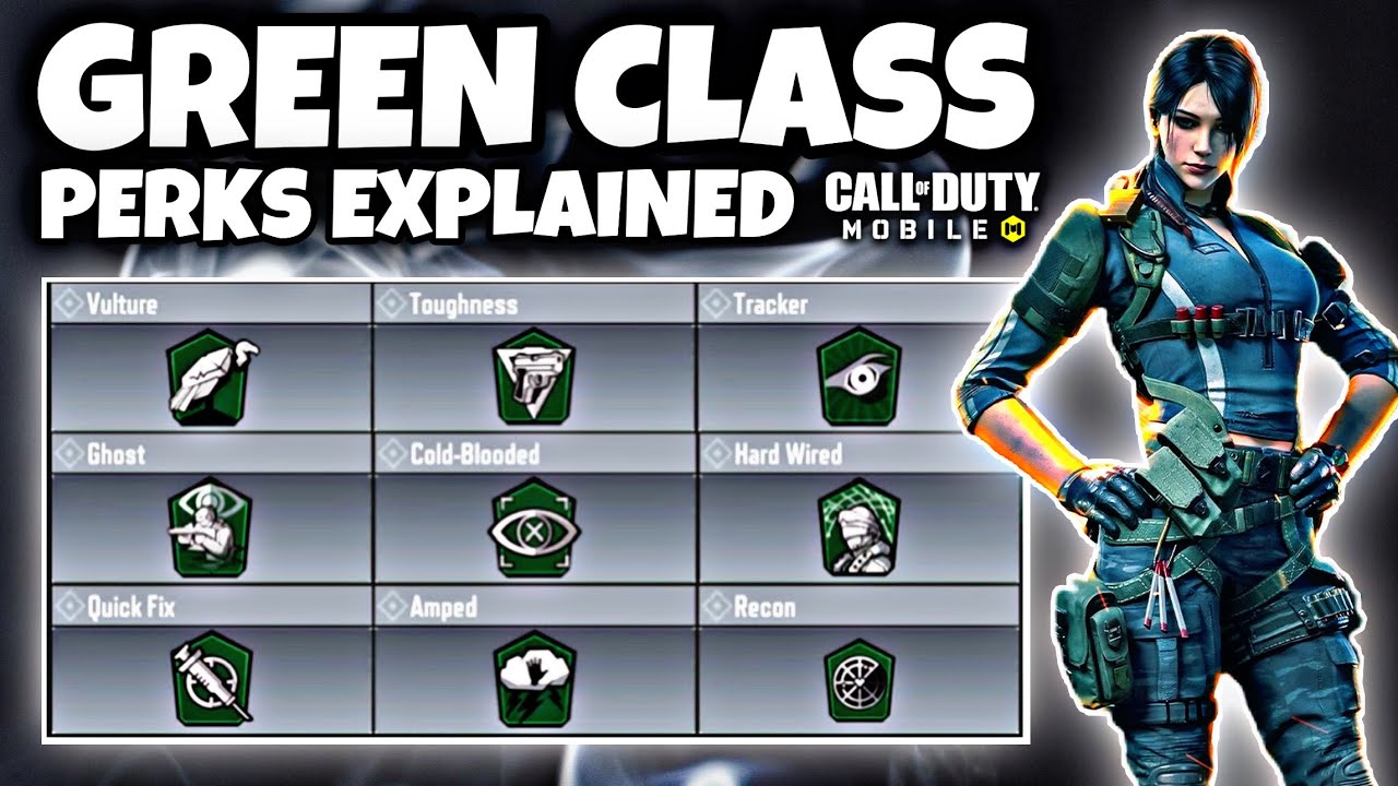 COD Mobile Green Class Perks Explained !! How to Use Green perks with ...