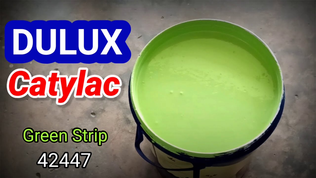 Cat Tembok Dulux Catylac Hijau Green Strip 42477 - YouTube