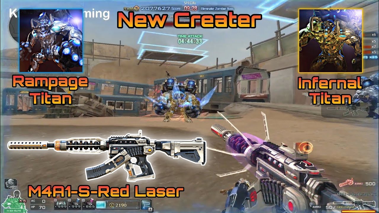 M4A1-S-Red Laser | New Crater (HARD) Gameplay | Crossfire Philippines ...