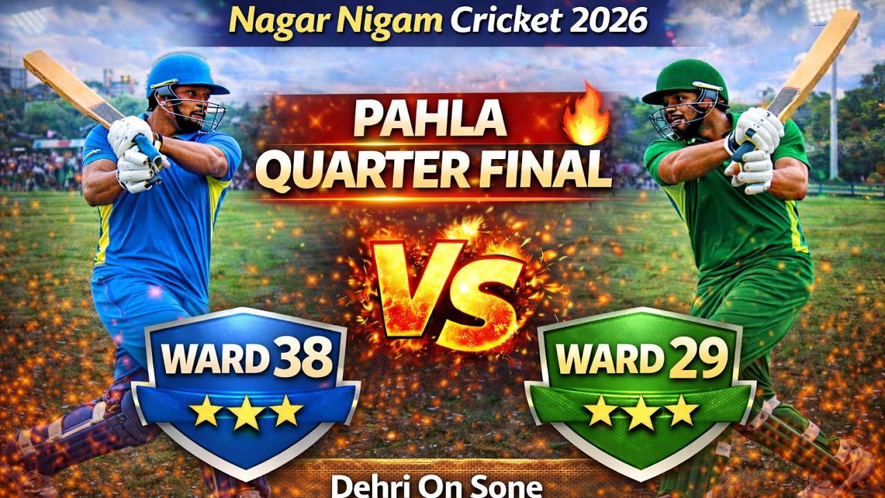 Ward 38 vs Ward 29 | Pahla Quarter Final | Nagar Nigam Cricket 2026 ...
