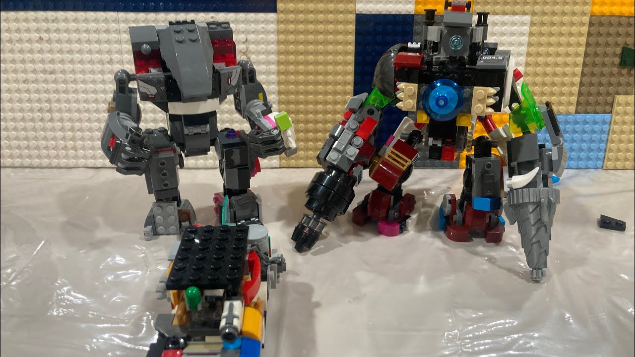 Lego mech fight - Lego stop motion - YouTube